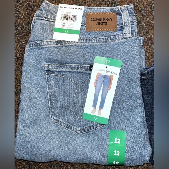 Calvin Klein | Jeans | Calvin Klein Light Blue Straight Leg Jeans ...